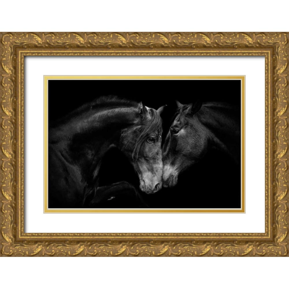 Walker, Carol 32x23 Gold Ornate Wood Framed with Double Matting Museum ...