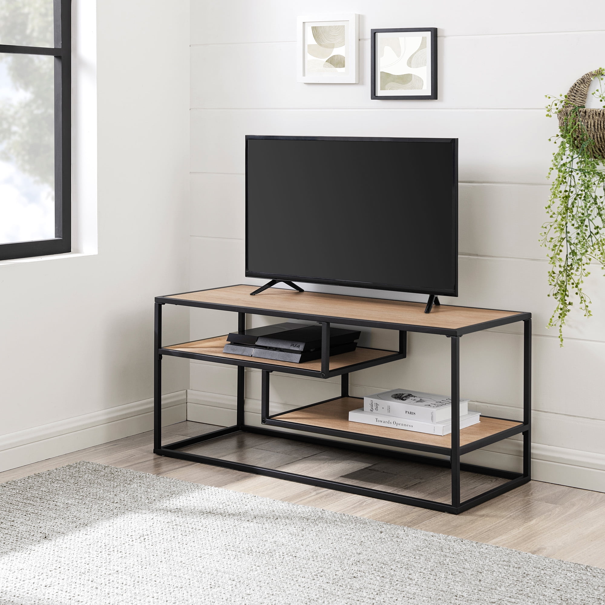 Walker Edison 40" Contemporary 2-Shelf TV Stand for TVs up to 43 ...