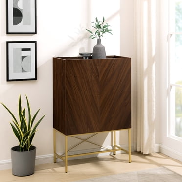 Walker Edison 32" Scandinavian 2 Door Accent Cabinet - Coastal Oak ...