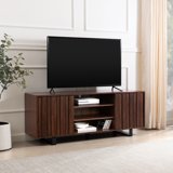 Walker Edison Contemporary Vertical Paneled TV Stand for TVs up to 65 ...