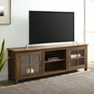 Walker Edison 70” Classic Modern TV Stand for TVs up 75”, Dark Walnut ...