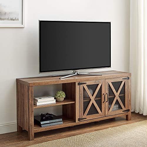 58" Farmhouse TV Stand - Reclaimed Barnwood - Walmart.com