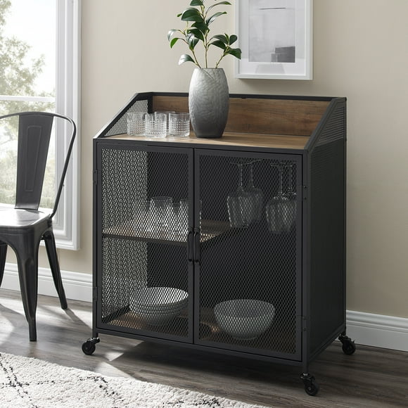 Locking Liquor Cabinet