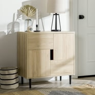 Walker Edison 32" Scandinavian 2 Door Accent Cabinet - Coastal Oak ...