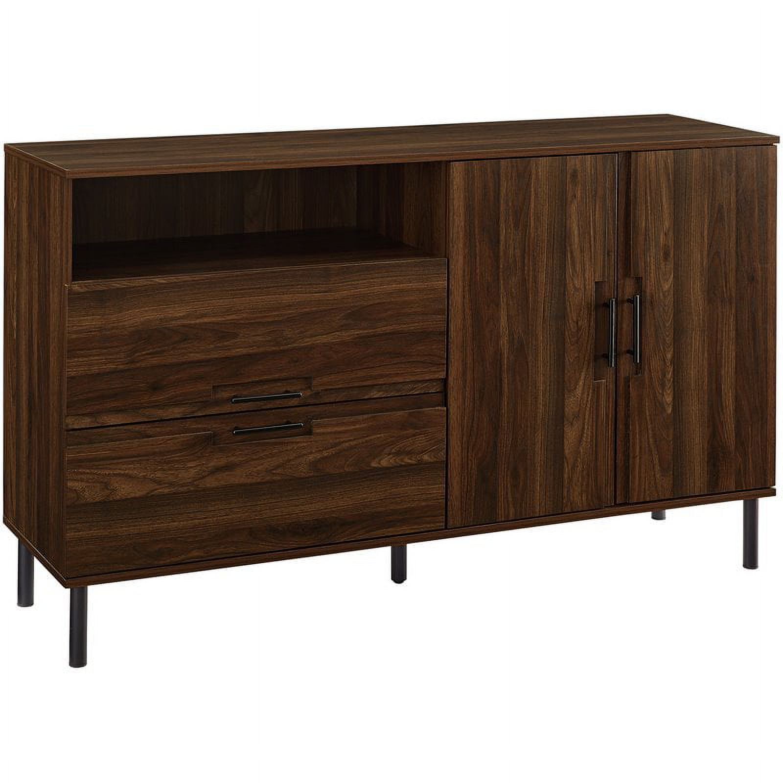 Kinley 56" Modern Detailed Door Frame Sideboard in Dark Walnut ...
