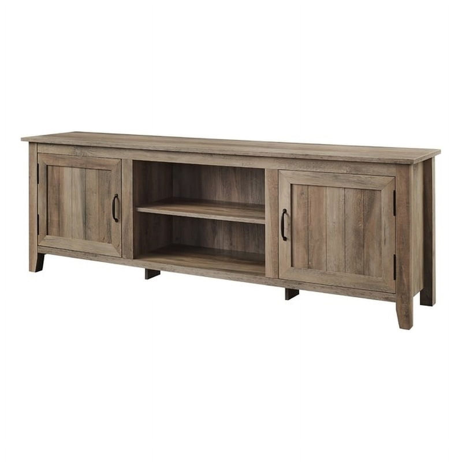 Walker Edison Simple Wood/High-Grade MDF TV Stand for TVs up to 78" in ...