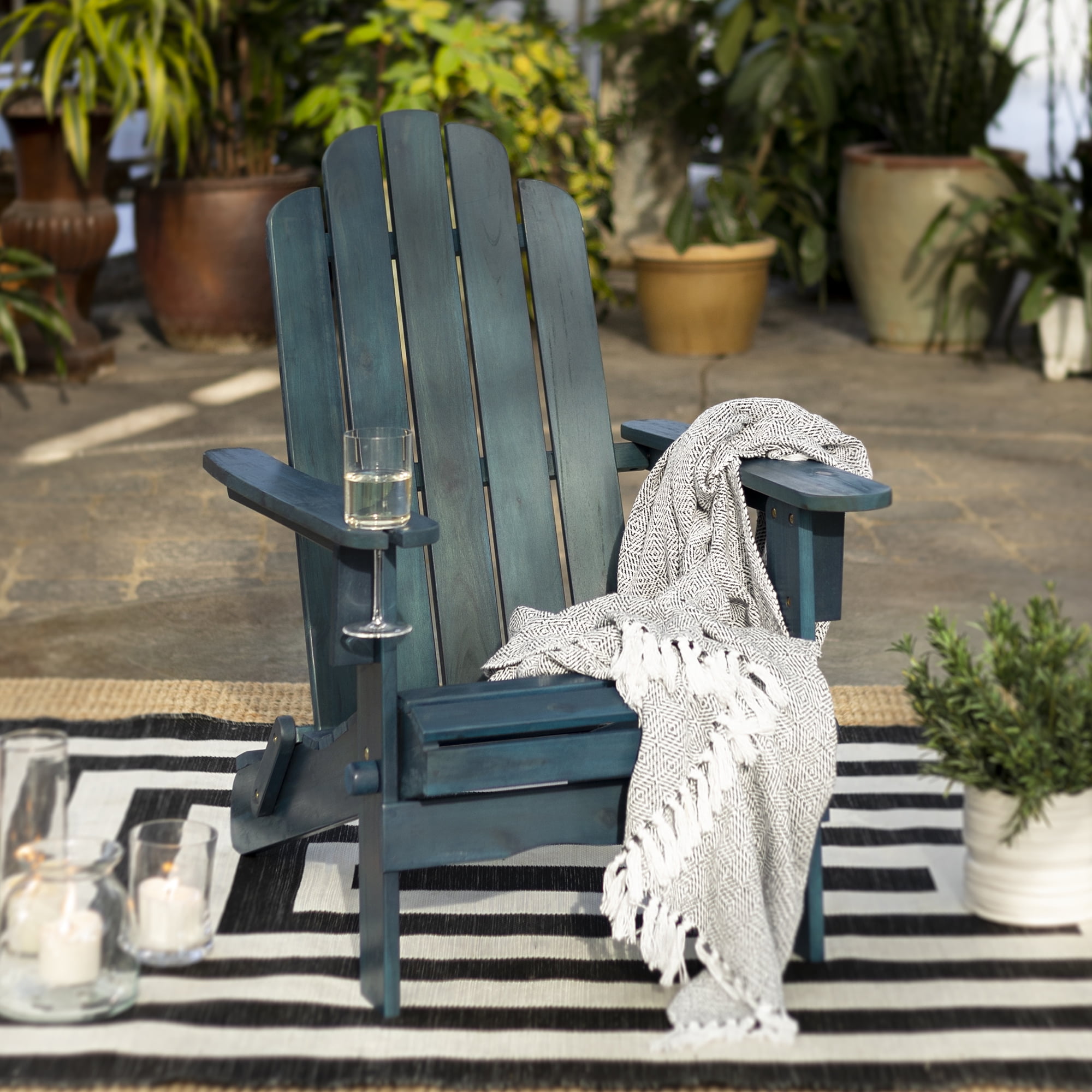 Navy blue adirondack chairs store