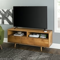 Walker Edison Mid Century Modern 2 Door TV Stand for TVs up to 60 ...