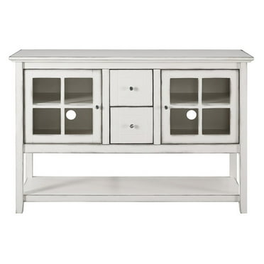 Convenience Concepts Tucson Deluxe 2 Tier Console Table, White ...