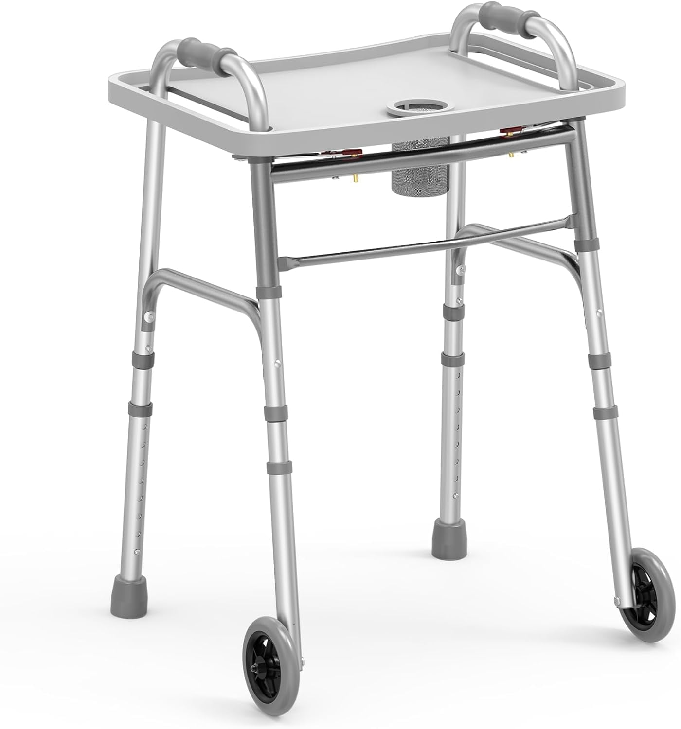Walker for Seniors, Lightweight Compact Folding Standard Walking Frame ...