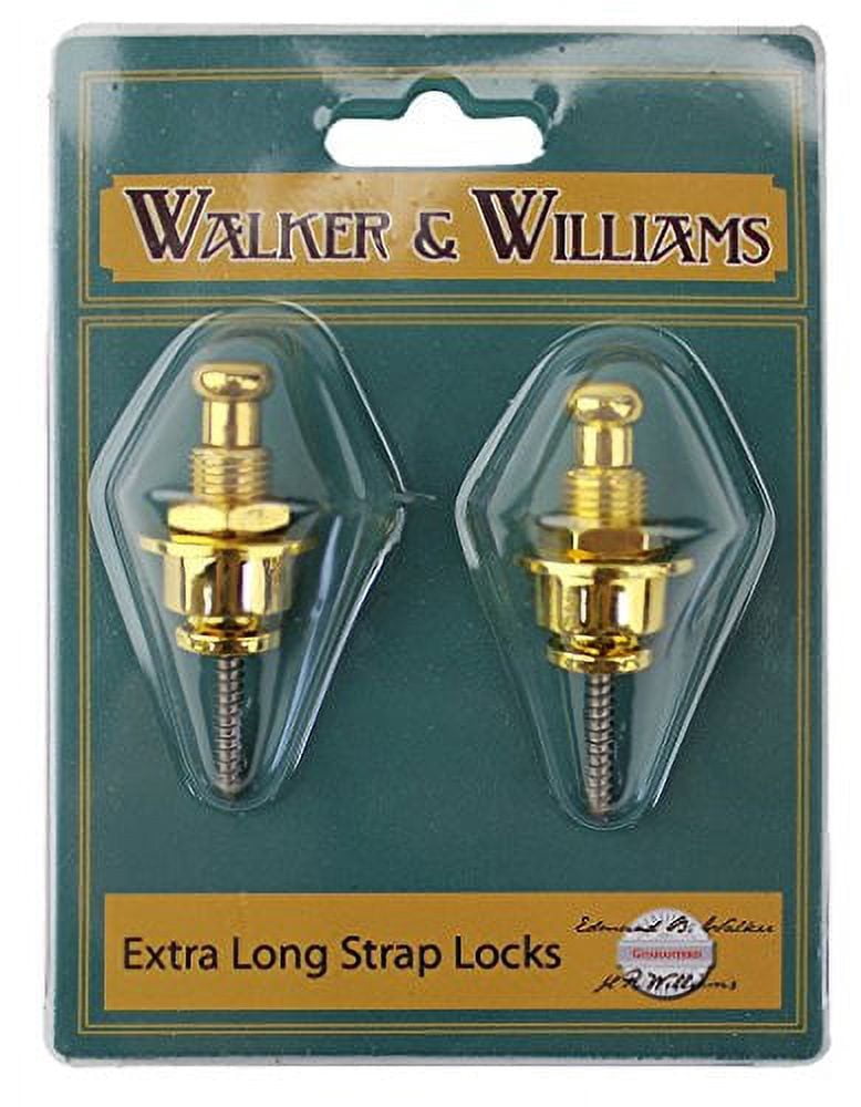 Walker & Williams Gold Extra Long Deep Barrel Strap Locks for Thick ...