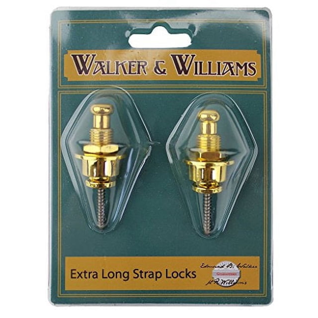 Walker & Williams Gold Extra Long Deep Barrel Strap Locks for Thick ...