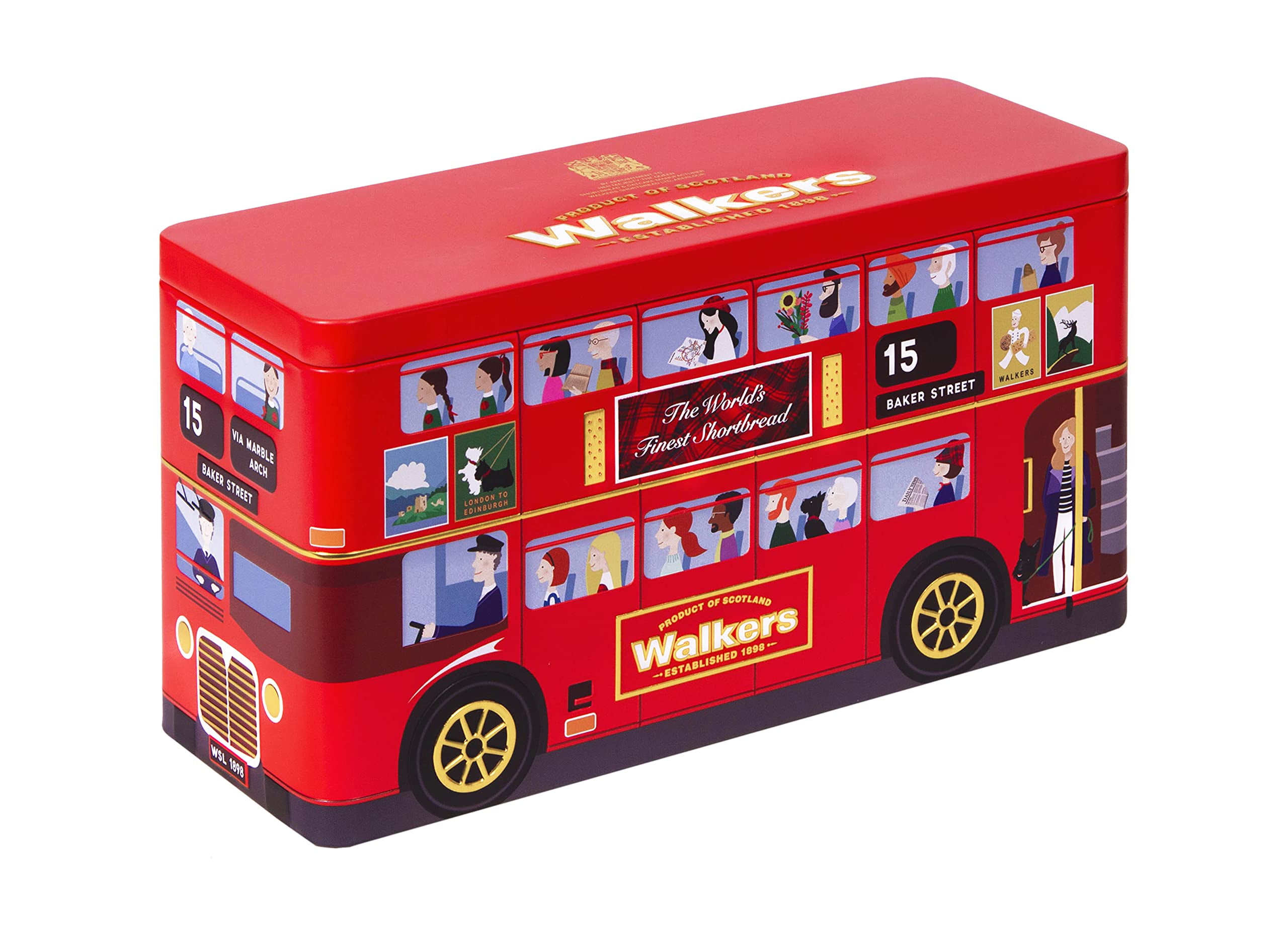 Walker's London Bus Tin SE33 - Pure Butter Shortbread Fingers - Limited ...