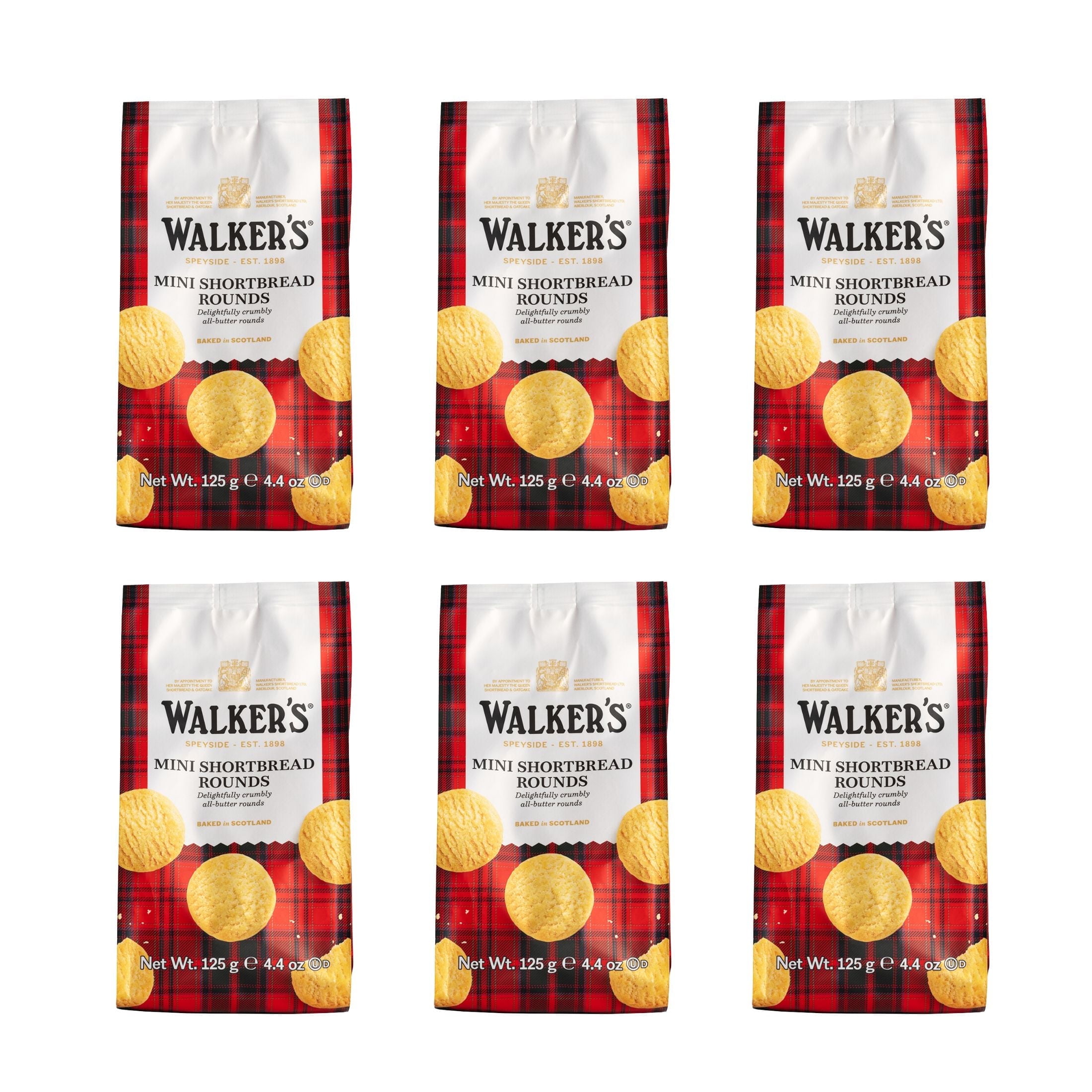 Walker's Kosher, Mini Shortbread Rounds, Great for Holiday Gifting, 6 ...