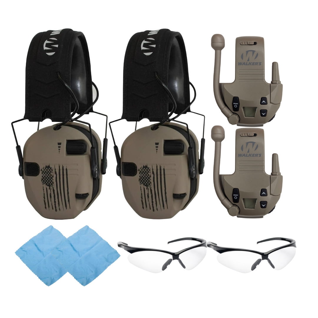 Walker’s Razor Digital Electronic Ear Muff (US Flag-FDE) (2-Pack ...