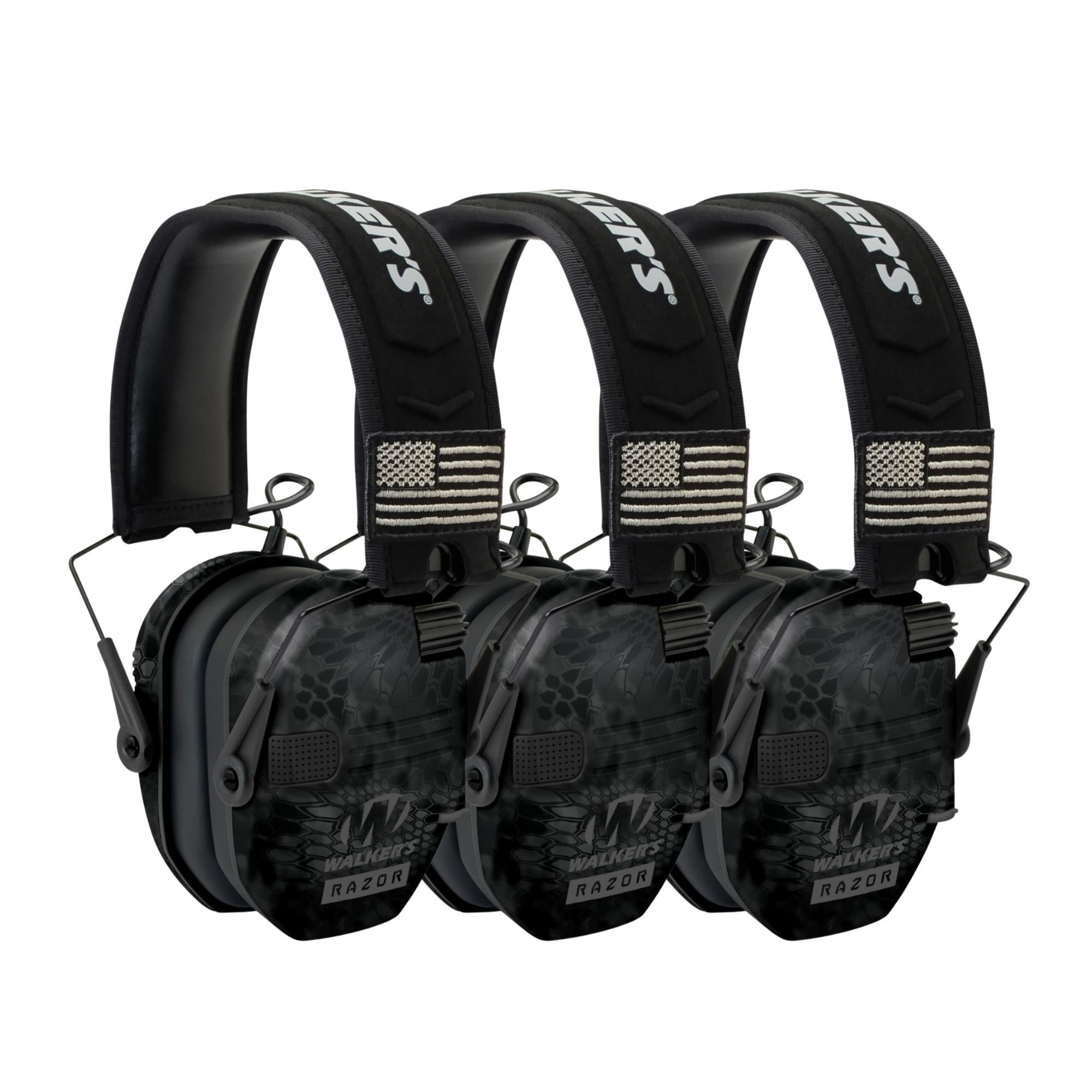 Walker's Razor Slim Electronic Shooting Muffs Patriot Series (Camo) (3-Pack) - Walmart.com