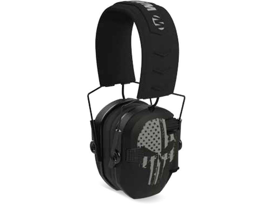 Walker's Razor Slim Freedom Series Electronic Ear Muffs Black Punisher ...