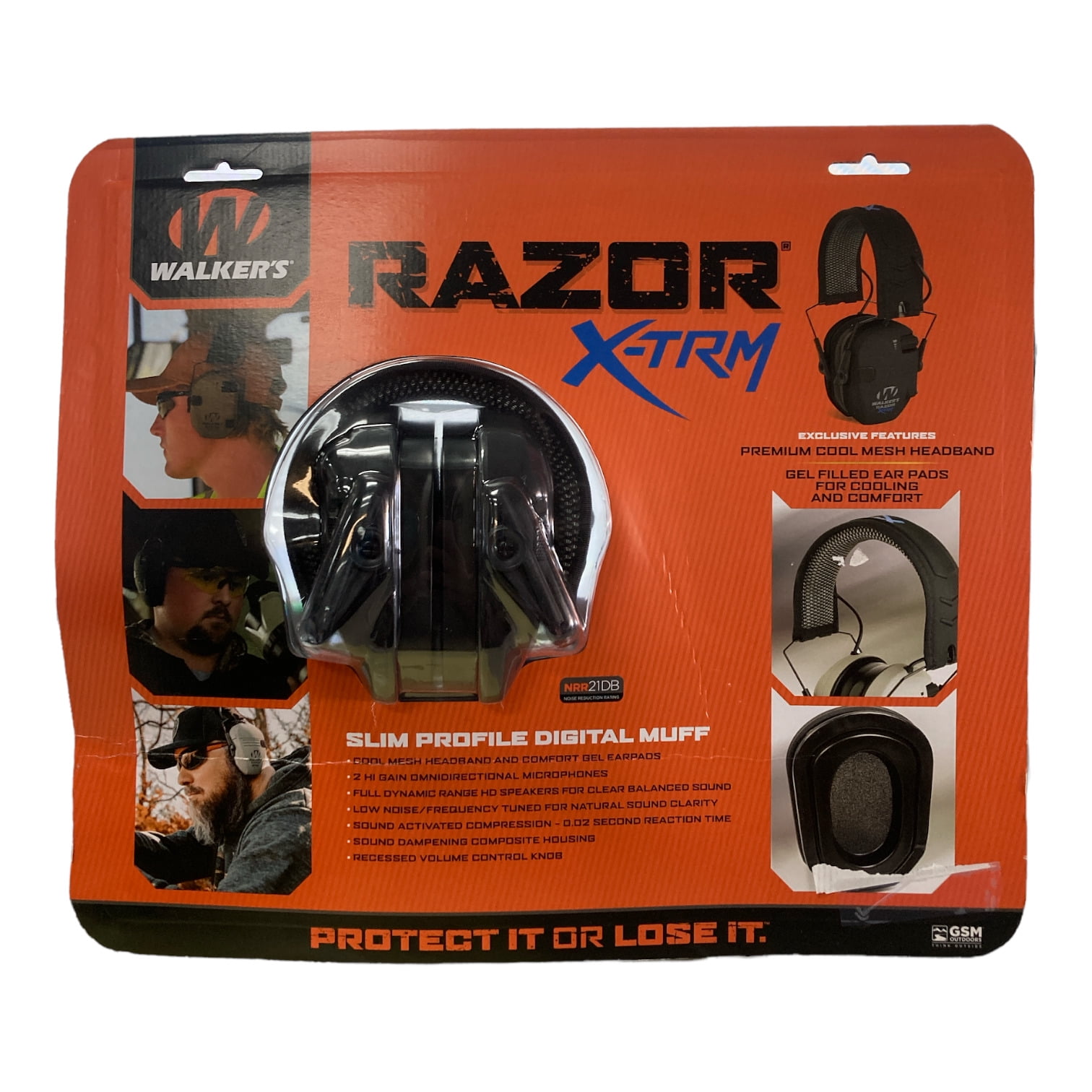 Walker's Razor XTRM Electronic Earmuffs (NRR 21dB) Black - Walmart.com