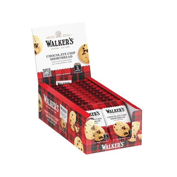 Walker's Shortbread Chocolate Chip Cookies, All-Butter Shortbread ...