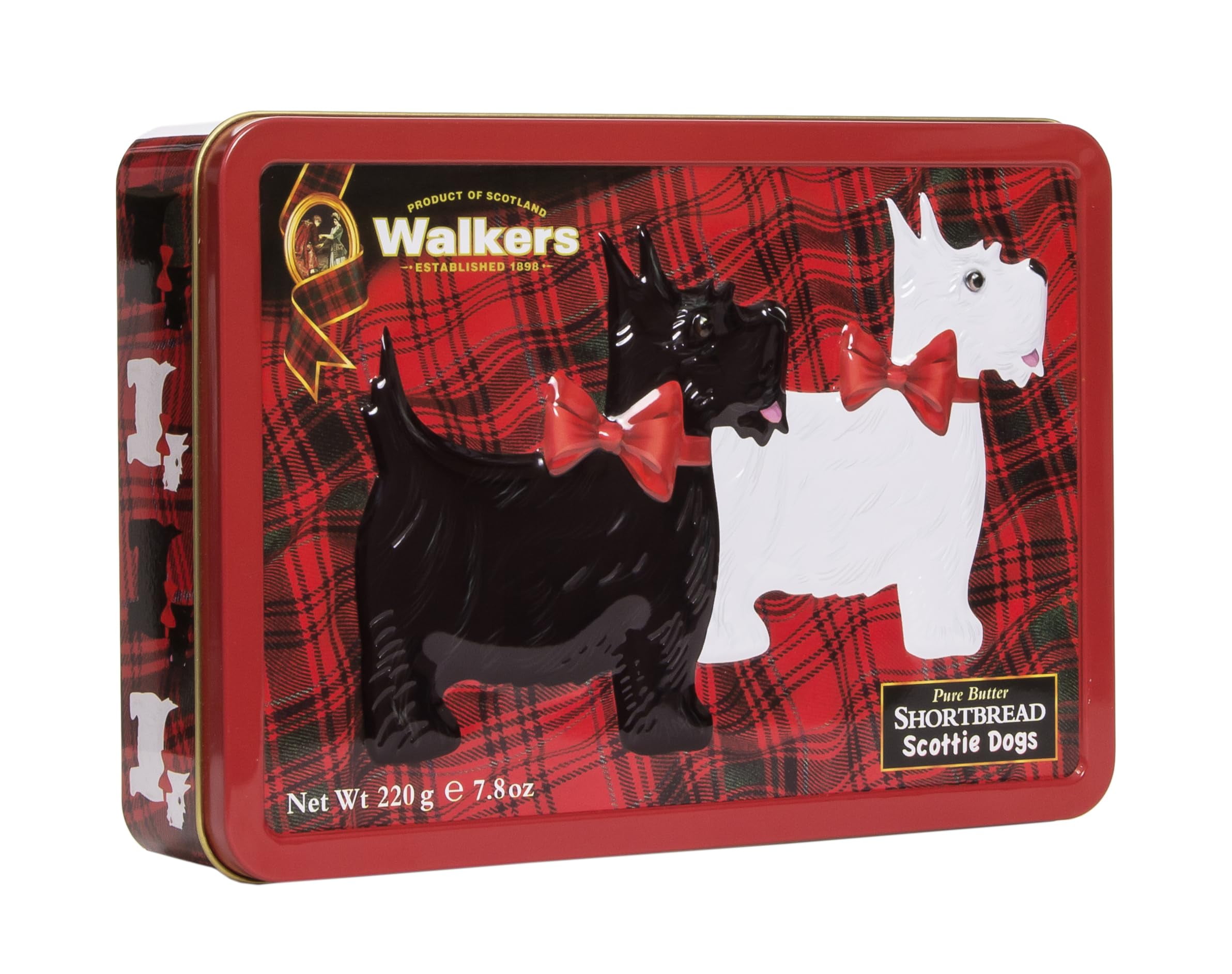 Walker's Shortbread Scottie Dog Shaped Cookies, NSD3 All-Butter ...