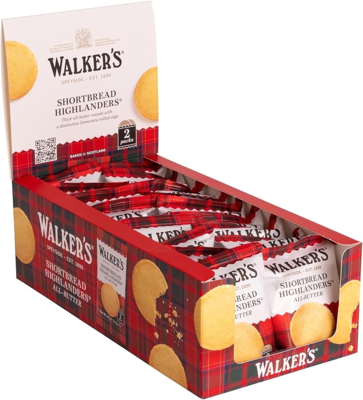 Walkers Shortbread Highlanders All-Butter Cookies, 18 ct - Walmart.com