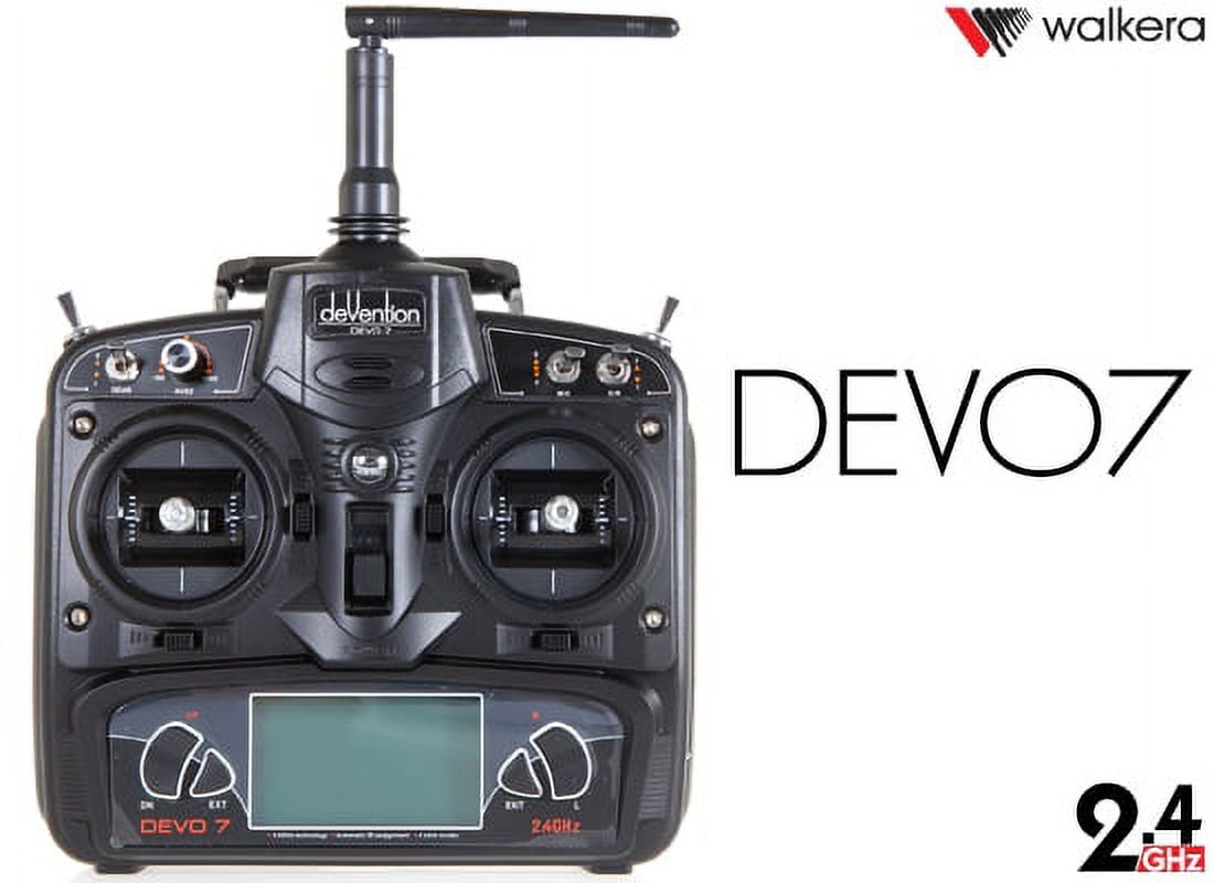 HobbyFlip Devention Devo 7 Radio Transmitter 7 Channel TX Compatible ...