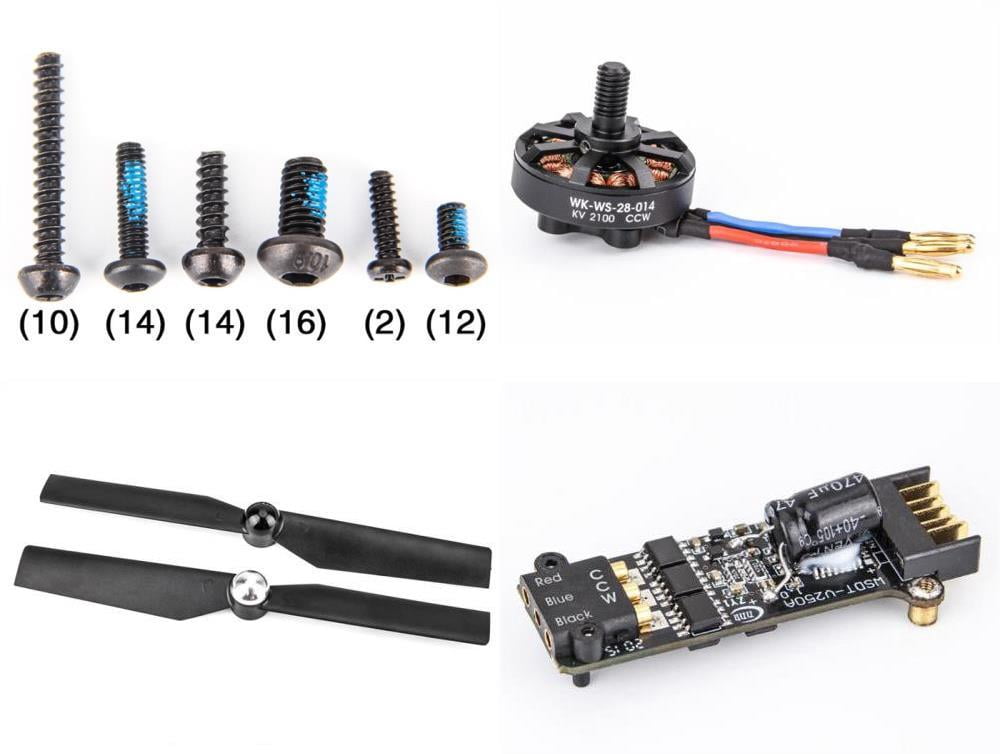 Walkera Runner 250 Racer Screw Set Propellers CCW ESC CCW Brushless ...