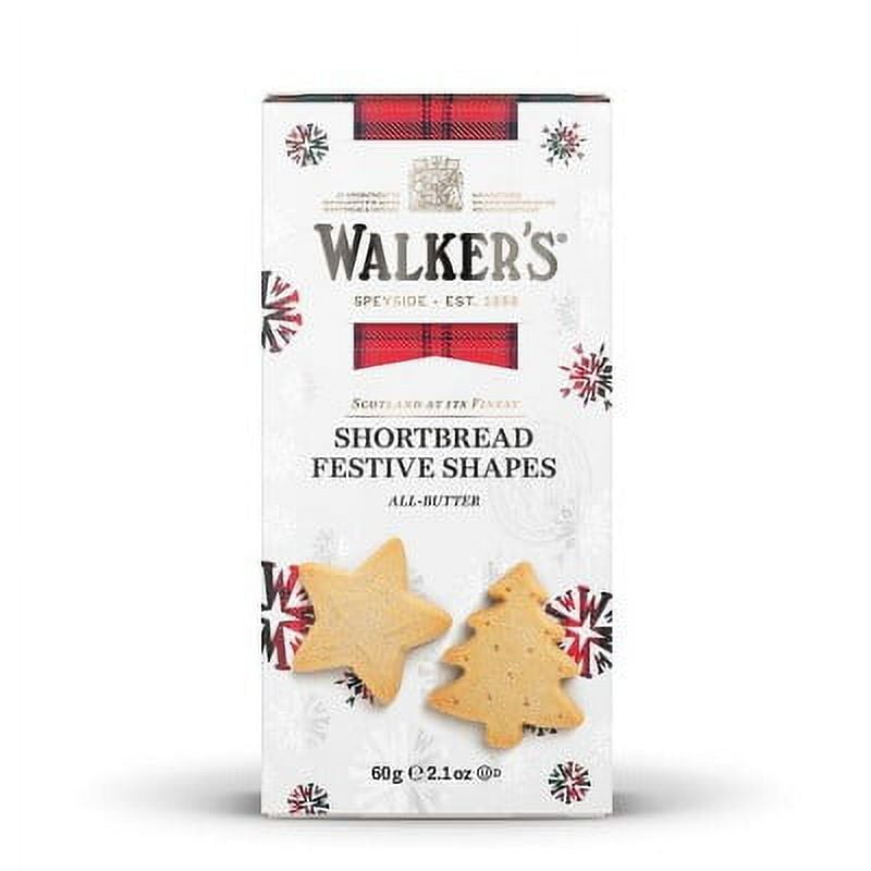 Walkers Festive Shapes Pure Butter Shortbread - Walmart.com