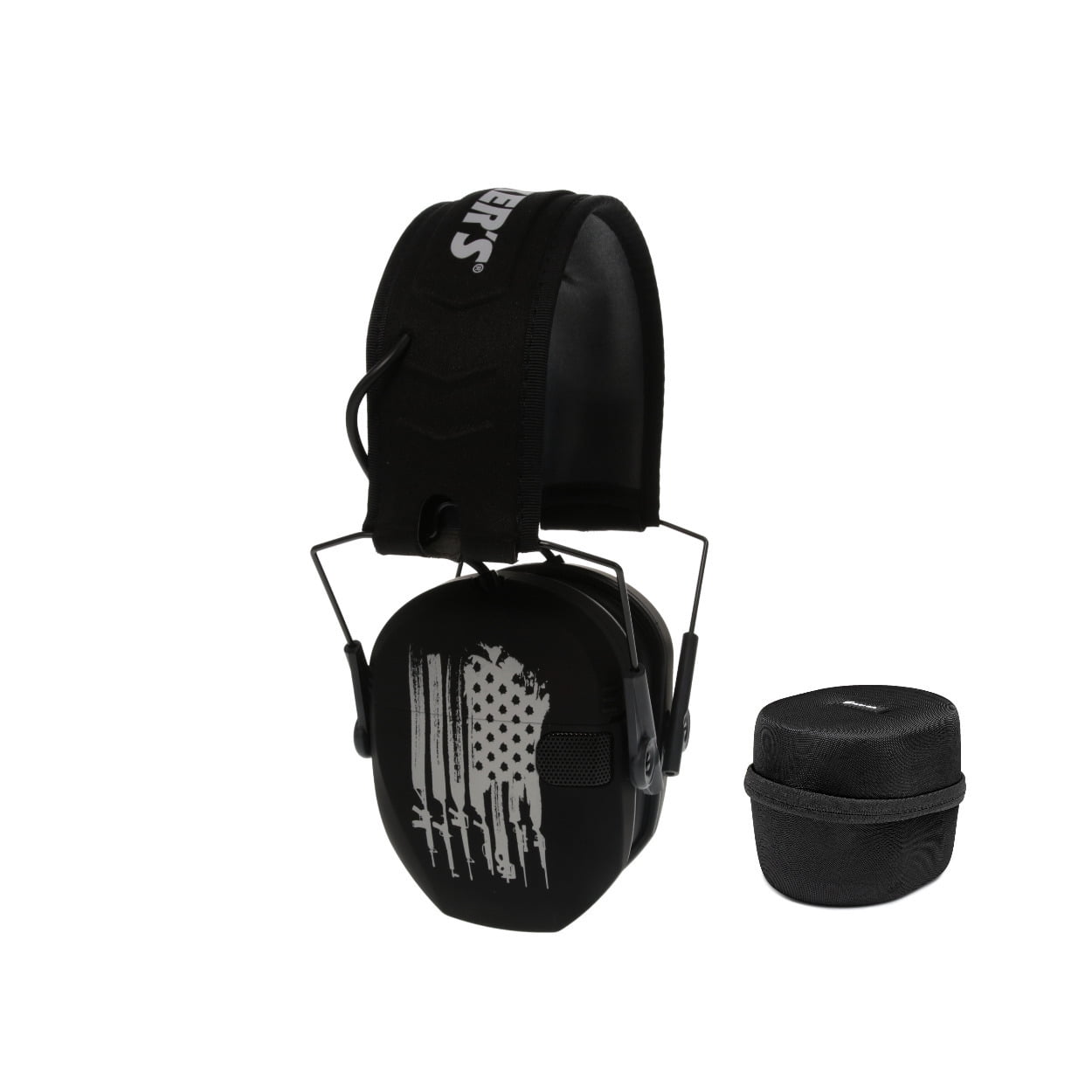 Walkers Game Ear Razor Muffs (American Flag) with Protective Case ...