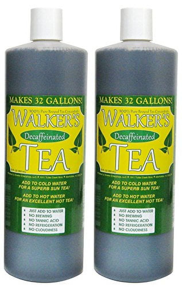 Walkers Liquid Tea Concentrate Without Caffeine- 64 ounces total (pack ...