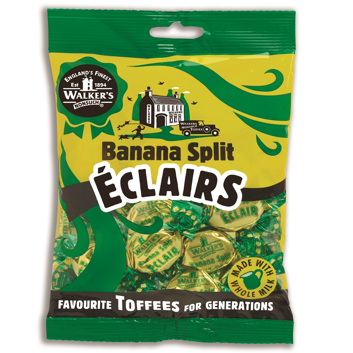 Walkers Nonsuch Banana Split Eclairs 150g (Pack of 12) - Walmart.com