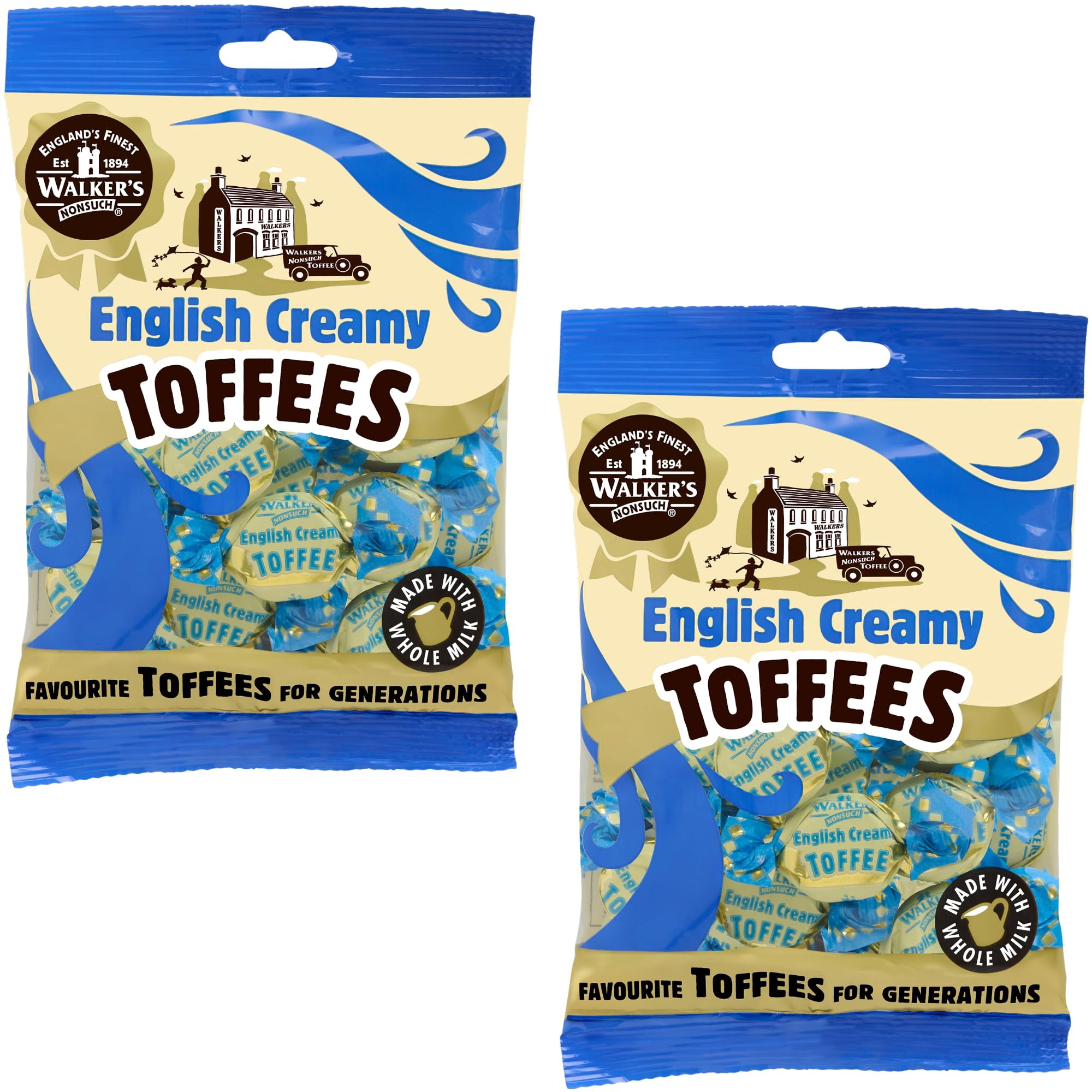 Walkers' Nonsuch English Creamy Toffees MDA05 | with Whole Milk ...