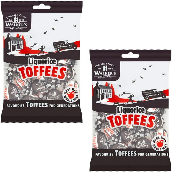 Walkers' Nonsuch Liquorice Toffees BCF26 | with Condensed Milk & Black ...