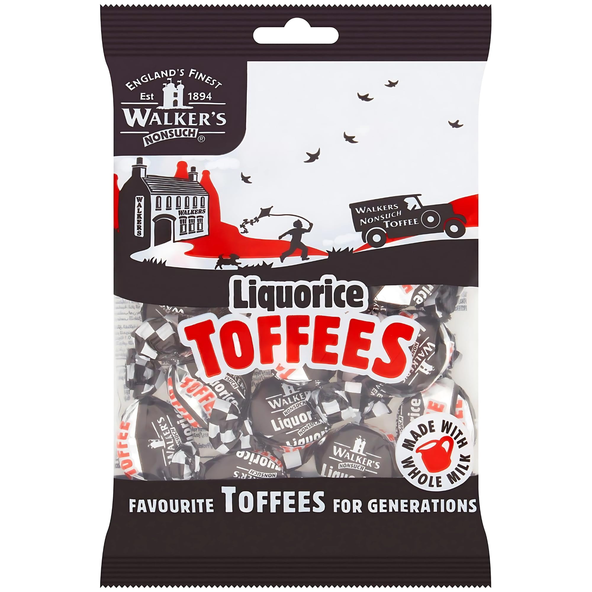 Walkers' Nonsuch Liquorice Toffees ESF27 | with Condensed Milk & Black ...