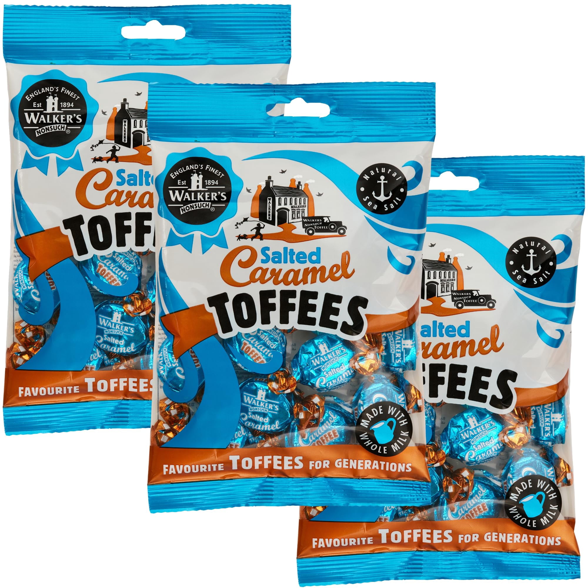 Walkers' Nonsuch Salted Caramel ESF27 Toffees | with Butter & Whole ...