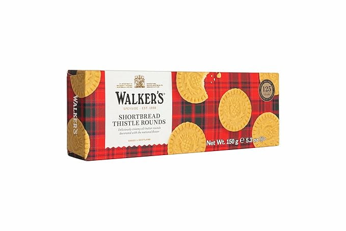 Walkers Pure Butter Shortbread, Rounds, 5.3 oz ( Pack of 2 ) - Walmart.com