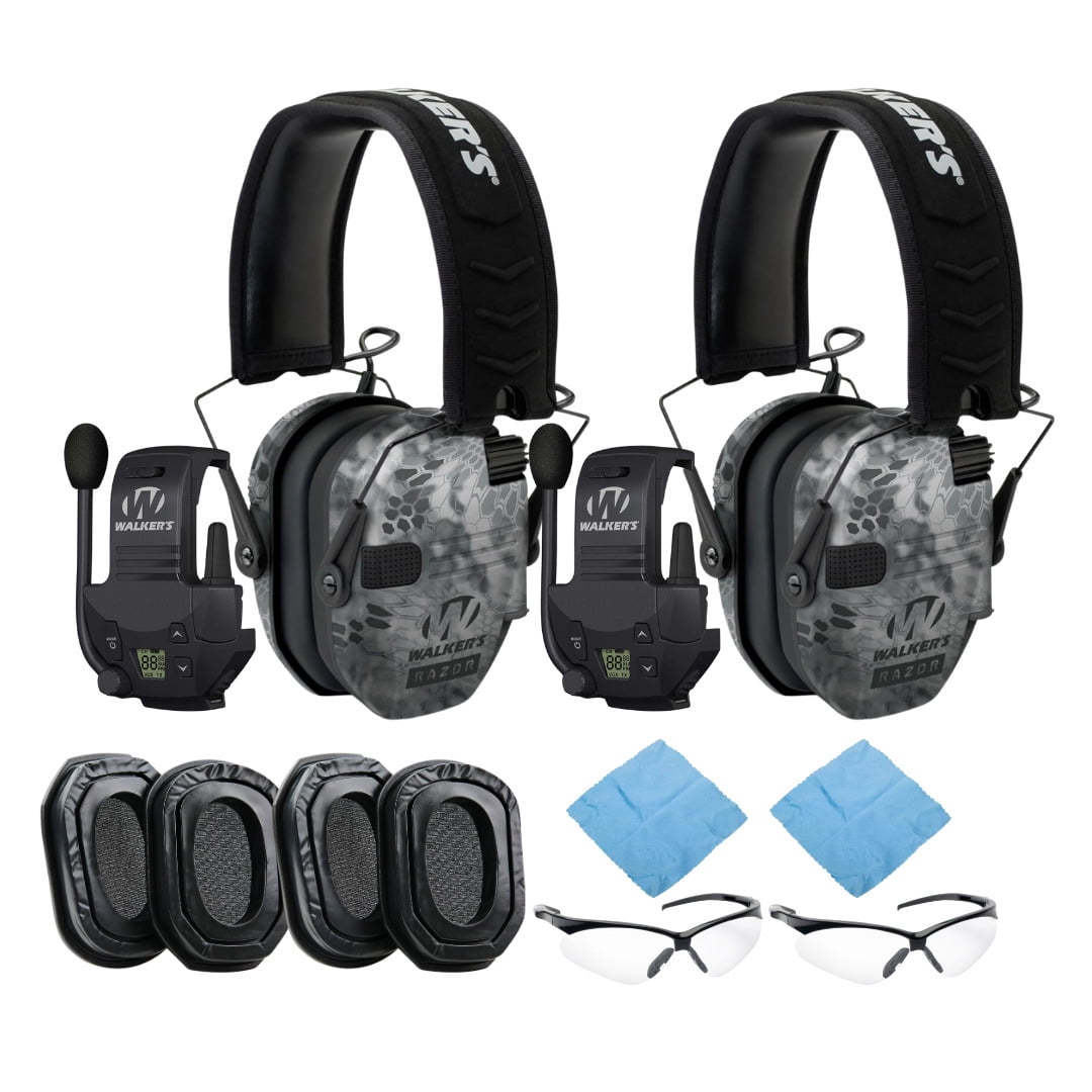 Walkers Razor Digital Ear Muffs (Raid Kryptek, 2-Pack) Bundle with ...