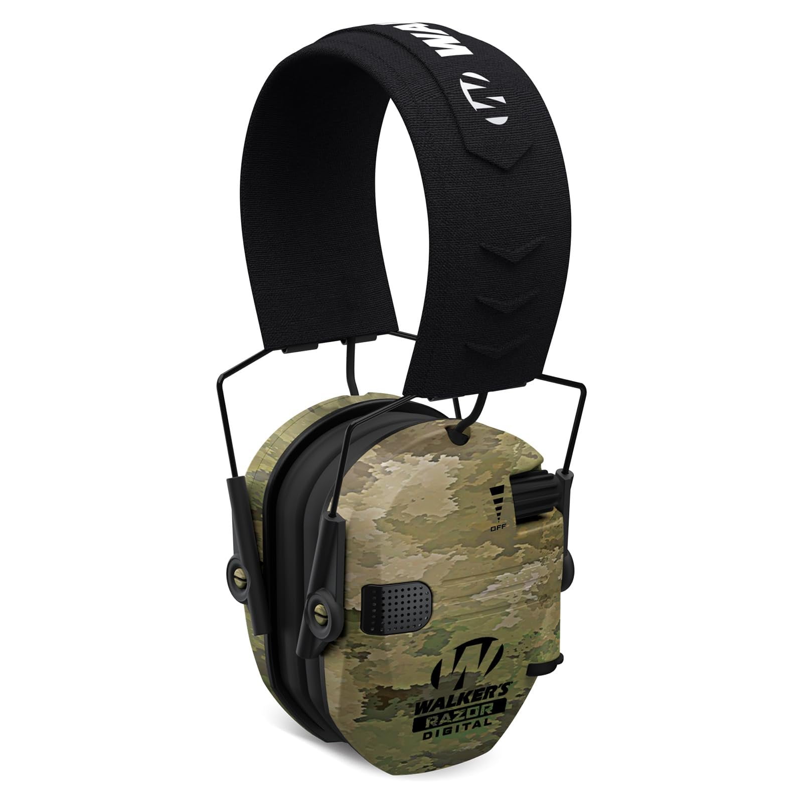 Walkers Razor Pro Digital Ear Muffs, 23 dB NRR, ATAC-IX Camo Ear Cups w ...