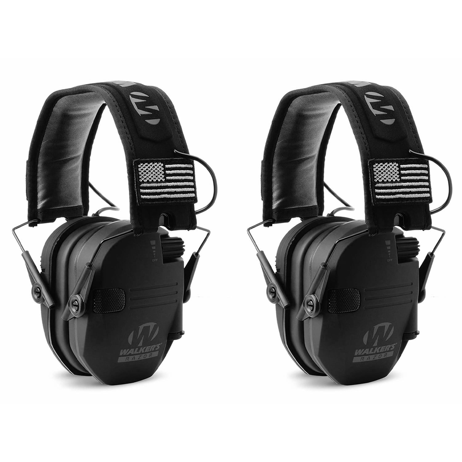 Walkers Razor Slim Shooting Ear Protection Muffs (2 Pack) - Walmart.com