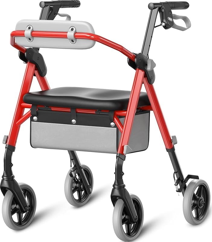Walkers for Seniors, Z11 Rollator Walker with Seat, Max 380 lbs, Avant ...