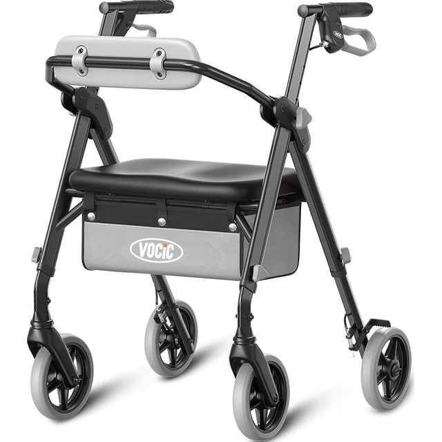 Walkers for Seniors, Z11 Rollator Walker with Seat, Max 380 lbs ...