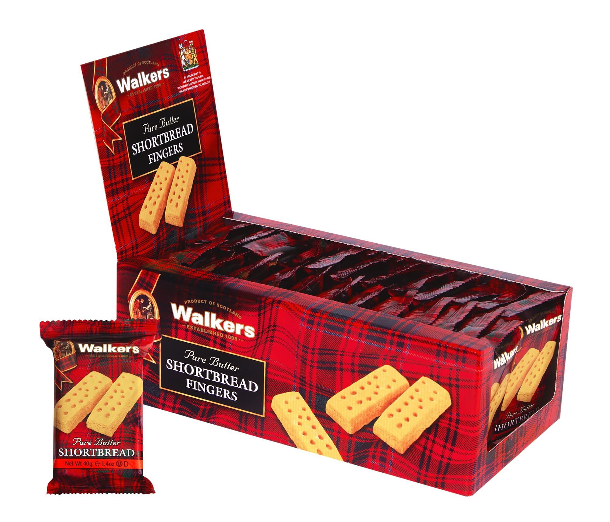 Walkers Shortbread Fingers, Traditional Butter Shortbread Cookies, 2 ...