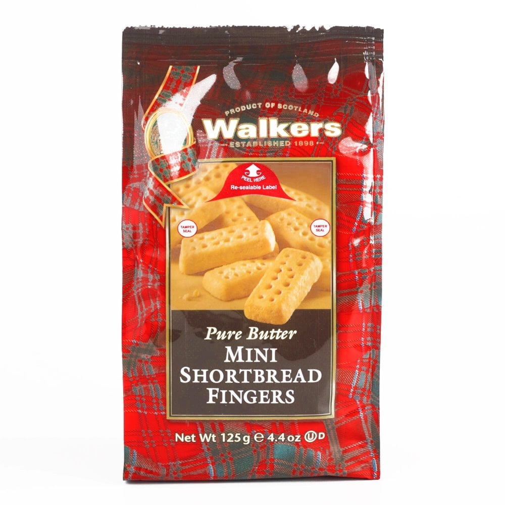 Walkers Shortbread Mini Fingers Cookies Butter 4.4oz (2 pack) - Walmart.com