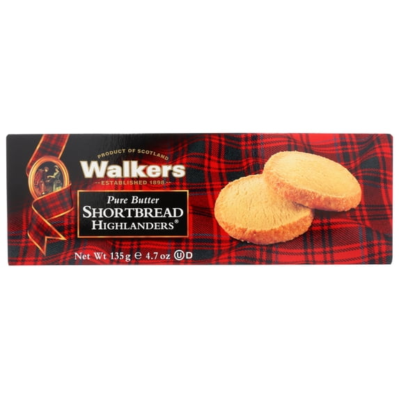 Walkers, Shortbread, Highlanders, 4.7 Ounce Box, Handrolled Edges ...