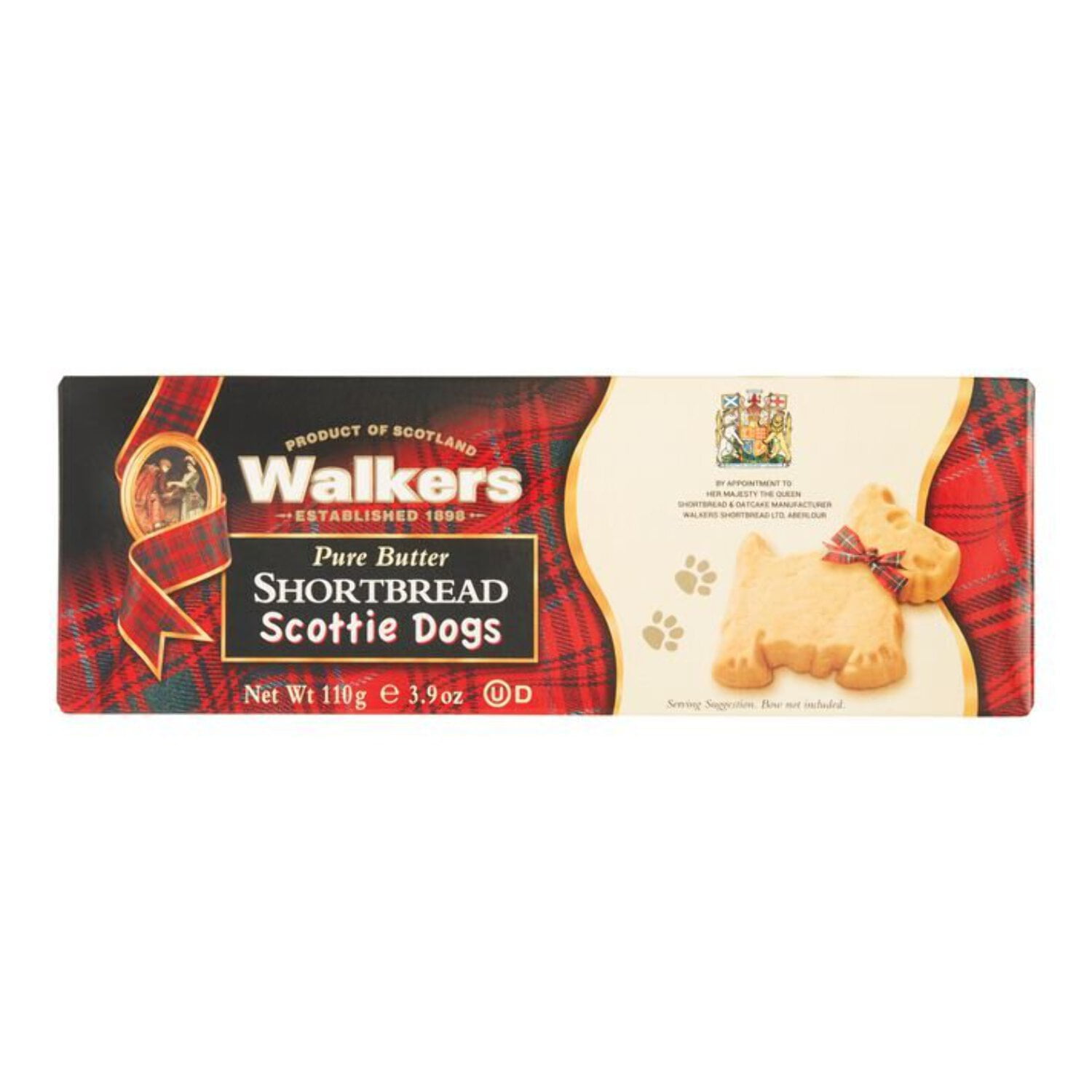 Walkers Pure Butter Shortbread Scottie Dogs, 3.9-Oz. Made in Scotland ...