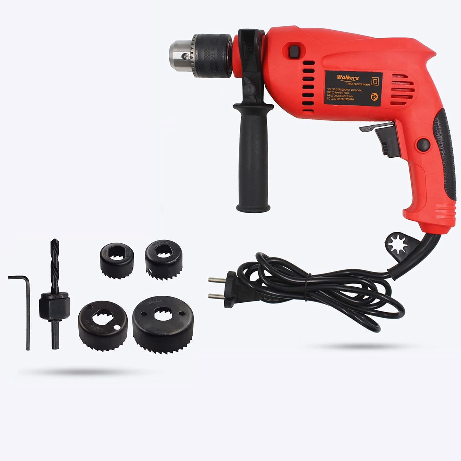 Walkers WKCB175M1 All Purpose Drill Machine with Wood Working Hole Saw ...