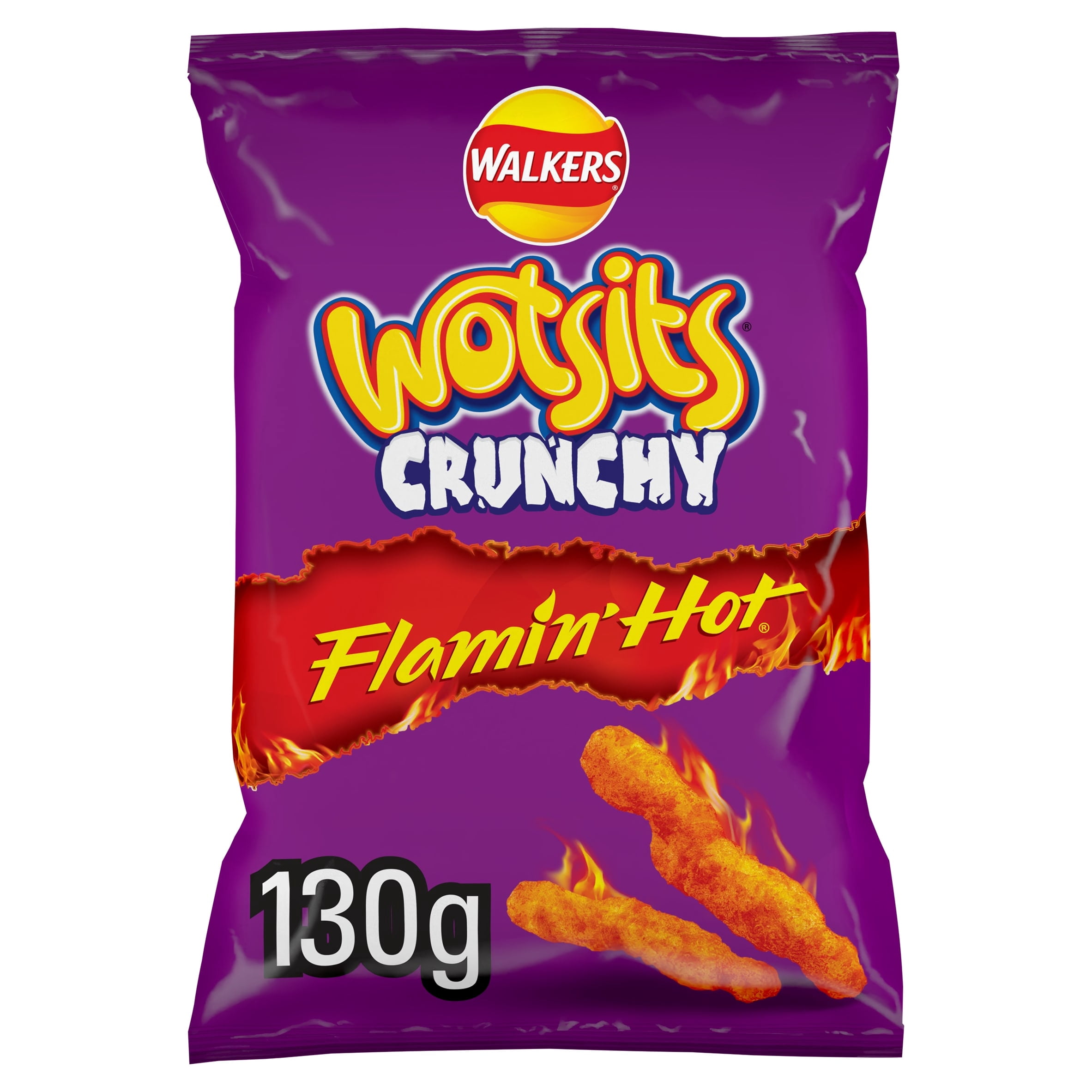 Walkers Wotsits Crunchy Extra Flamin' Hot Crisps 130g, Imported from ...
