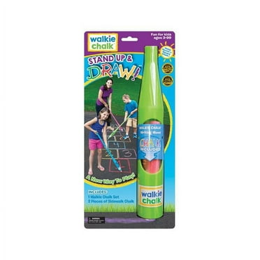 Walkie Chalk Stand Up & Draw, Kids Sidewalk Chalk Kit Toy in Tropical ...