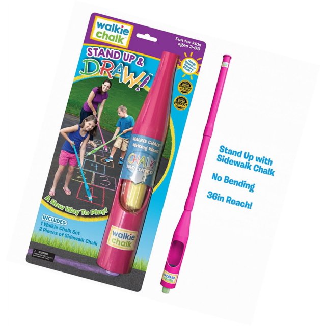 Walkie Chalk - Poppin Pink - Stand up and Draw! - Walmart.com
