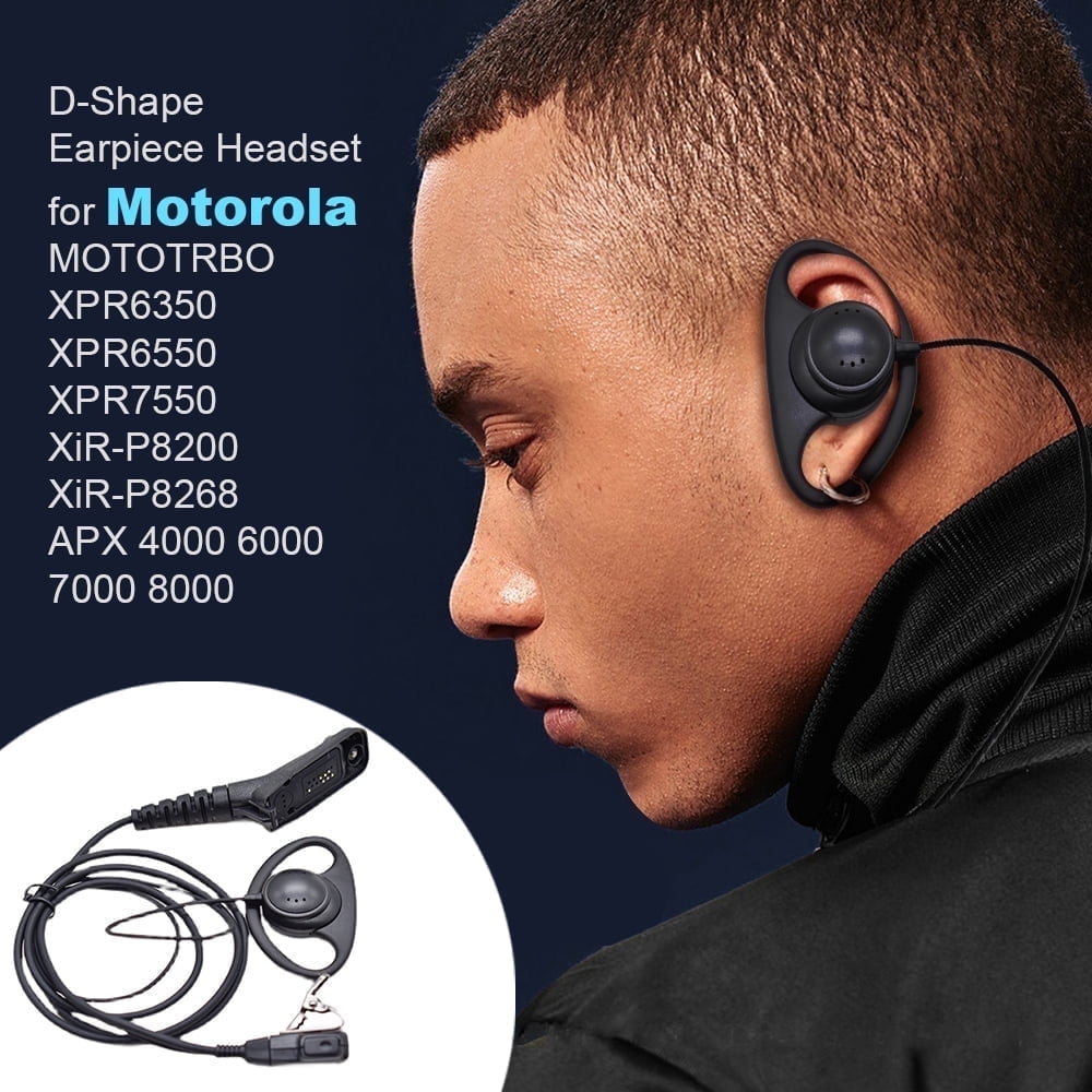 Walkie Talkie Earpiece Radio Earpiece for Motorola XPR 6350 6550 XPR 7350 7550e APX 4000 6000 ...